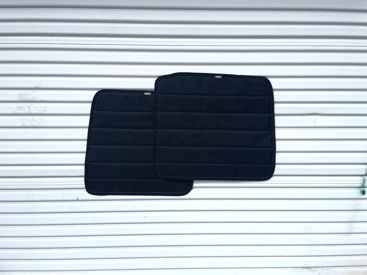 Ford Econoline- Rear Door Window Covers (pair) – Strawfoot Handmade